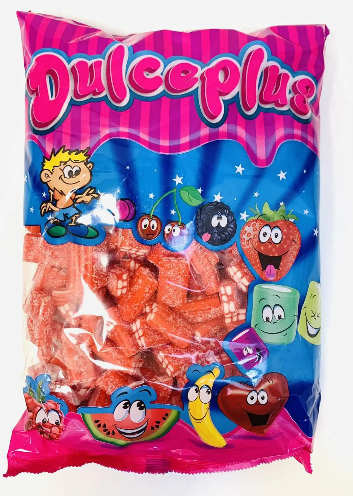 Køb Strawberry Sour Bricks Dulceplus 1 kg - 100,00 DKK,-