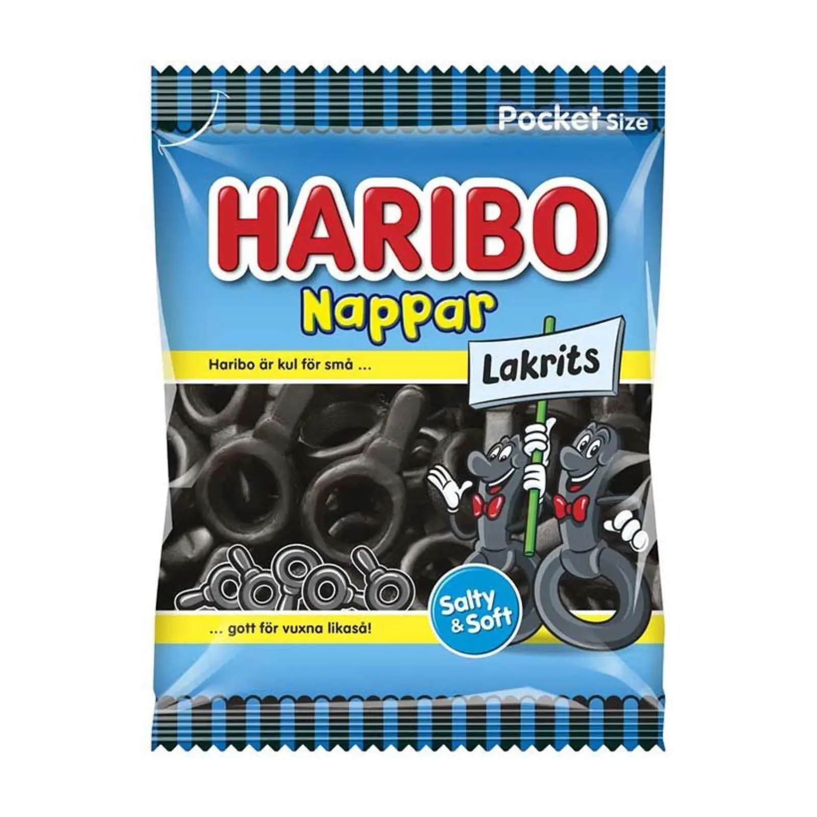 Køb Nappar Lakrids Haribo 80g - 16,00 DKK,-