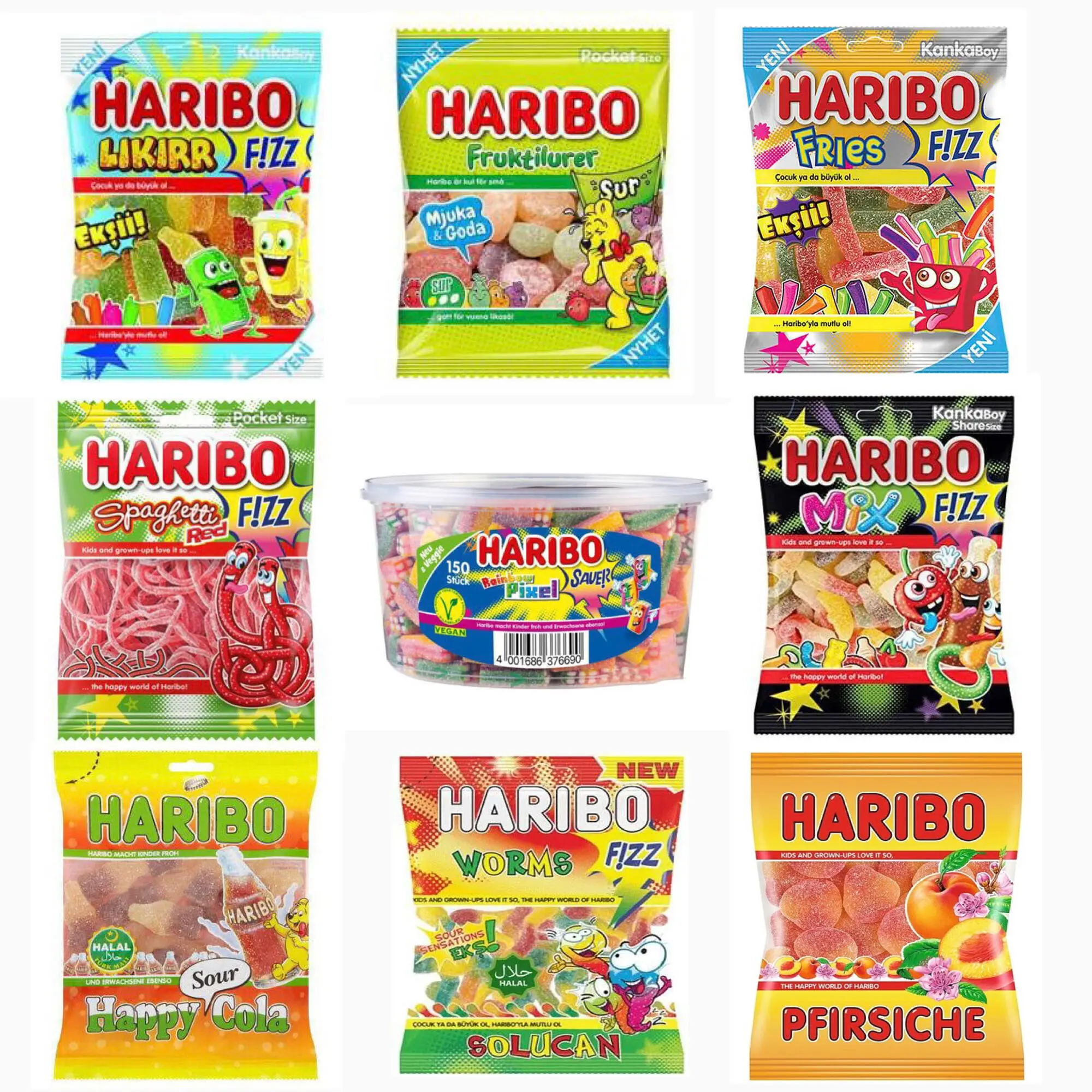 Køb Fizzi Mix Haribo (1,880 kg) - 265,00 DKK,-