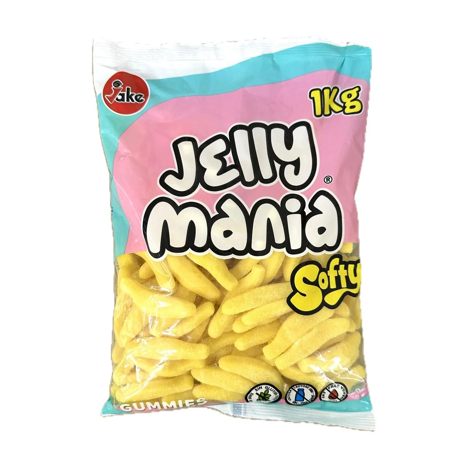 Køb Jake bananas, jelly mania, 1kg - 100,00 DKK,-