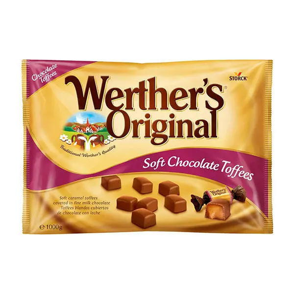 Køb Soft Chocolate Toffees- Werthers Original 1000g - 150,00 DKK,-