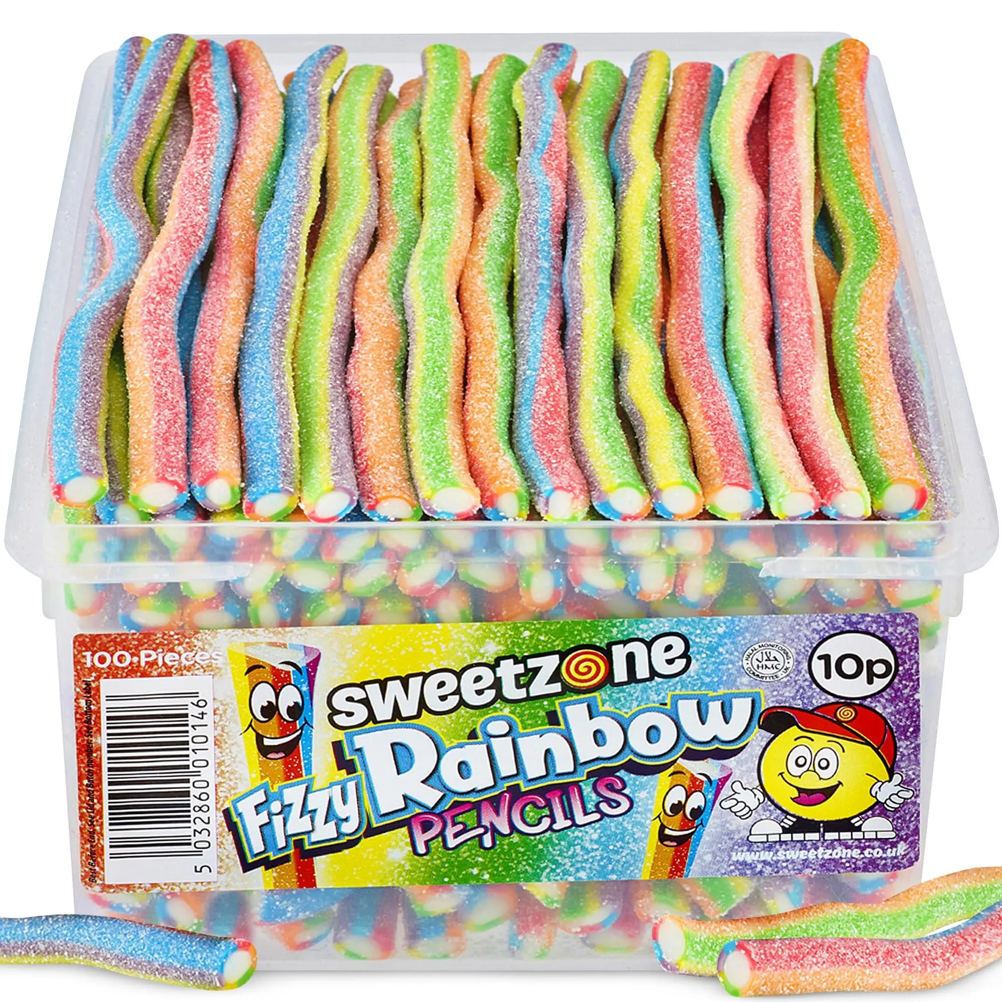 Køb Fizzy Rainbow Pencils 1100g - 110,00 DKK,-