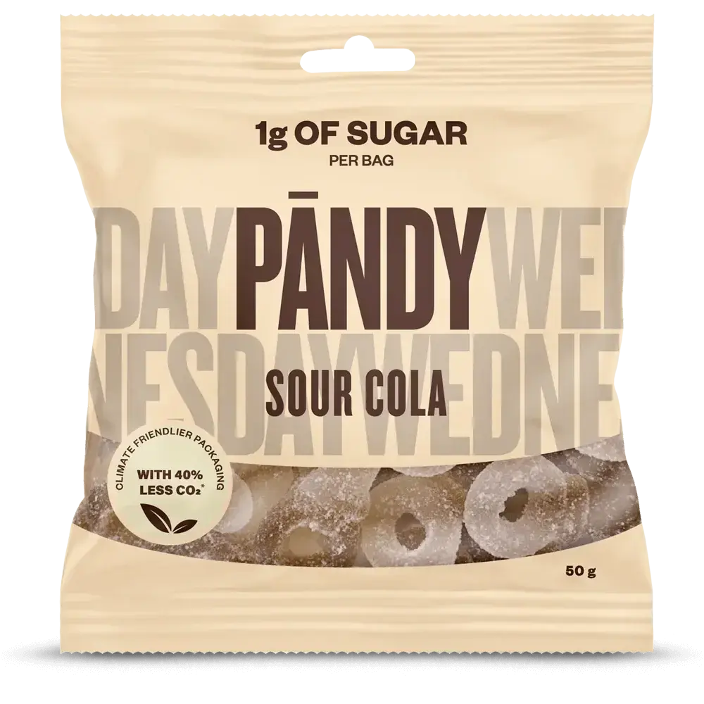 Køb Sur Cola Smag Slik Pandy 50g - 17,00 DKK,-